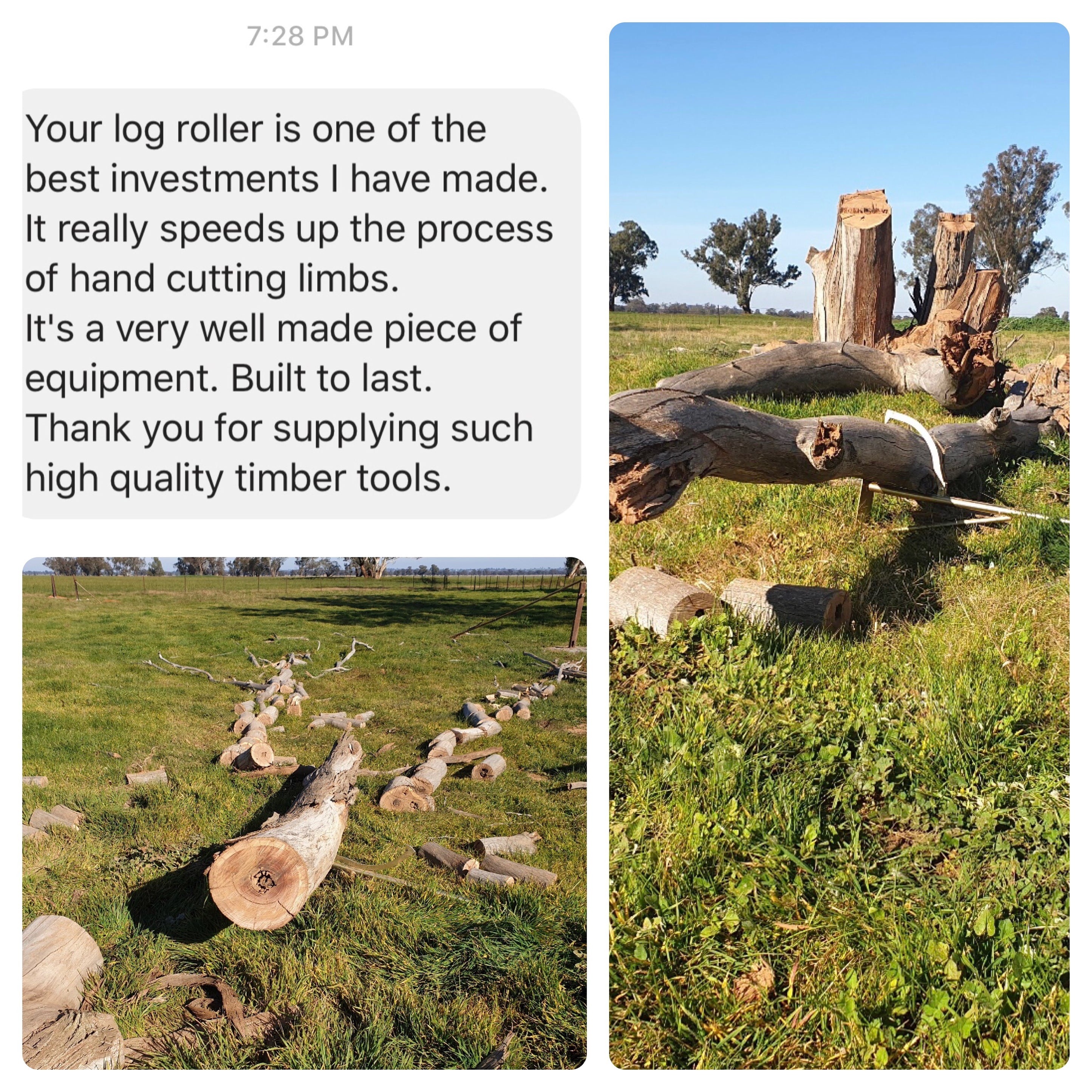 Log Roller /Lifter . – Sneddens Fencing Products